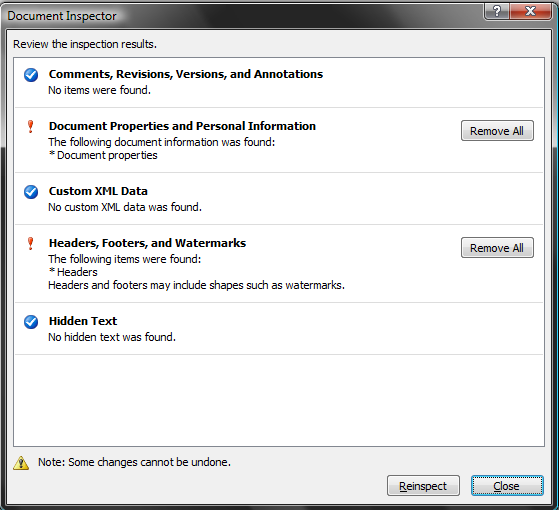 How to Use Document Inspector in Word 2007 | IToxy